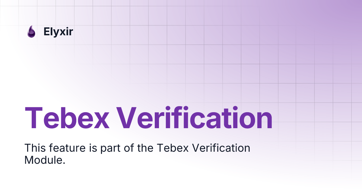 Tebex Verification | Elyxir